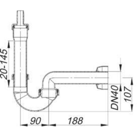 Dallmer Waschgeräte-Siphon 111 DN 40
