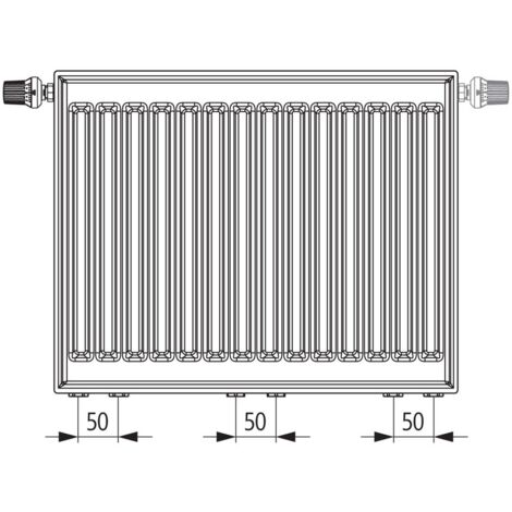 Kermi Profil Vmulti therm-x2 Flachheizkörper Typ 33 Weiß 600x155x1100mm ...