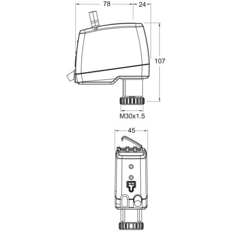IMI Heimeier TA motorischer Stellantrieb TA-Slider 500 BACnet R24 ...