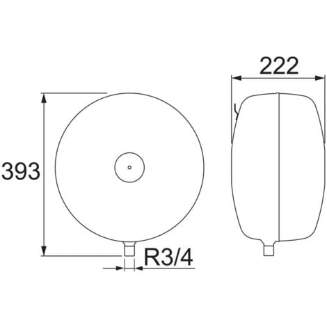 IMI Pneumatex Druckausdehnungsgefäß weiß Statico SD 18.3, mit fester Gasfüllung