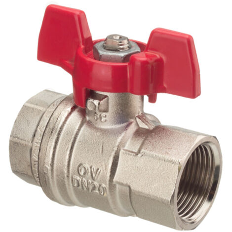 Oventrop Optiba Kugelhahn Flügelgriff DN 10 G 3/8" Innengewinde PN 16, Messing