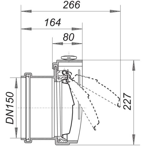 Dallmer Rohrklappe DN 150