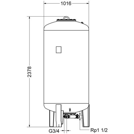 IMI Pneumatex Erweiterungsgefäß Compresso CG 1500.10 Eckeinstieg