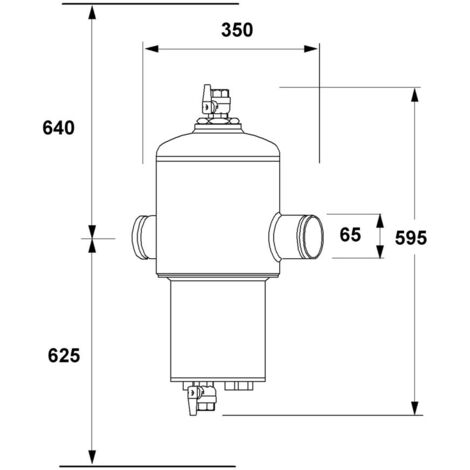 IMI Pneumatex Abscheider Zeparo G-Force W ZG 65W, DN 65, PN16, Schweißanschluss