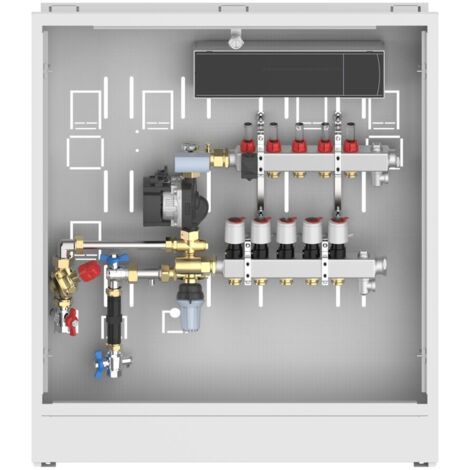 Danfoss UnoFloor Mixing mit Icon 230V 12 HK, rechts mit Pumpe-Mischer-Set