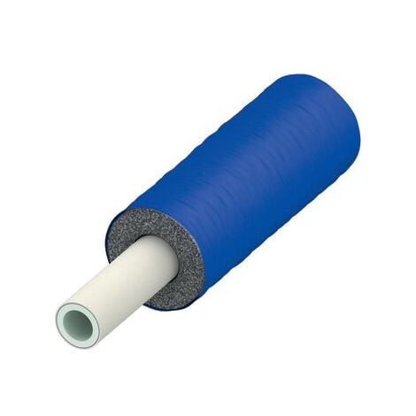 Tece flex Verbundrohr PE-Xc/Ai 25x3,5 RS 9, Rolle 50m, blau vorgedämmt