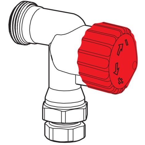 IMI Heimeier Thermostatventil Calypso TRV-3 M 22x1,5 DN 10, Axial