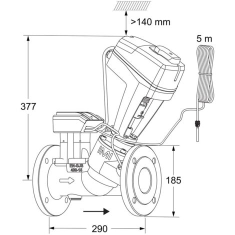 IMI Heimeier TA Durchgangsregelventil TA-Smart elektronisch druckunabhängig, DN 65, PN 16, Flansche