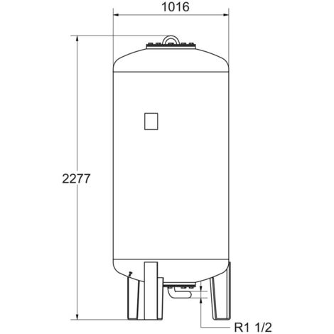 IMI Pneumatex Druckausdehnungsgefäß Statico SG1500.10, mit fester ...