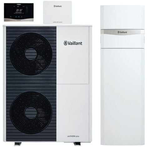 Vaillant aroTHERM plus Wärmepumpen-Paket 4.3210 VWL 125/6A S2, 8,5kW bei A7/W35, R290, mit ...
