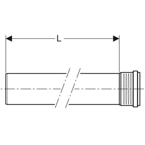 Geberit Silent-PP Rohr mit Muffe Außendurchmesser 160mm, Länge 300cm
