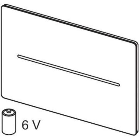 Tece solid WC-Elektronik 6V Abdeckplatte, Weiß glänzend