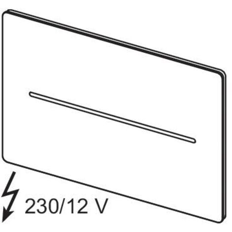Tece solid WC-Elektronik 230V, Abdeckplatte, Edelstahl gebürstet mit ...
