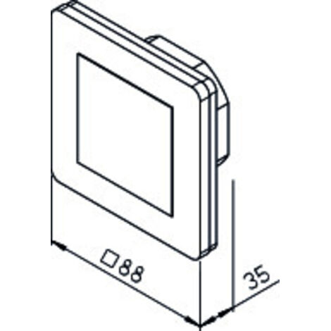 Helios Bedienelement Touchdisplay - KWL-BE Touch - weiß