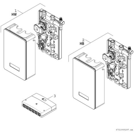 BOSCH Hybrid Station HB-Set HYC25-1 für Renewable Ready mit Pufferspeicher