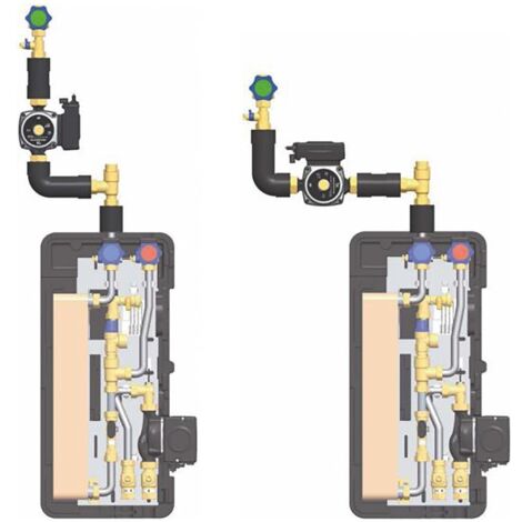 Citrin Solar Zirkulationsset zu BWM 65 und 85, inkl. Grundfos UPM4 15-75