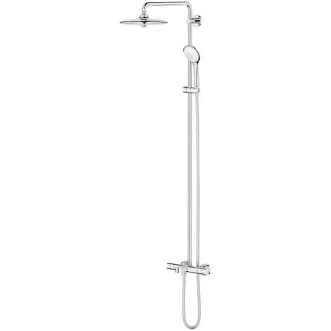 Grohe Euphoria System 260 Duschsystem, Chrom, EcoJoy, Aufputz-Thermostat, 450mm Duscharm ...