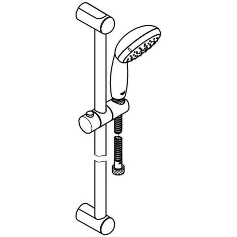 Grohe Tempesta 100 Brausestangenset 1 Strahlart chrom 27853001