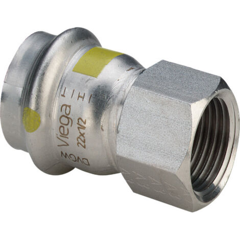 Viega Sanpress Inox G-Übergangsstück 0212 (Gas) in d35 x Rp1 1/4 Edelstahl