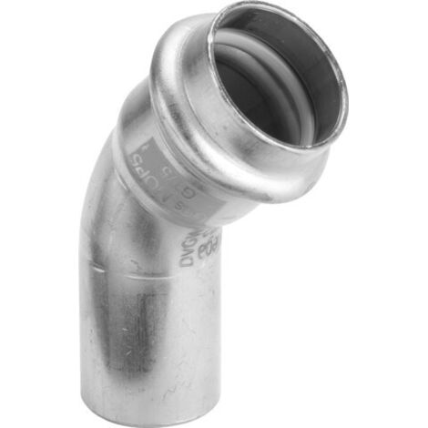 Viega Bogen 45 Grad SC Sanpress Inox G 0226.1 für Gas in 54mm Edelstahl