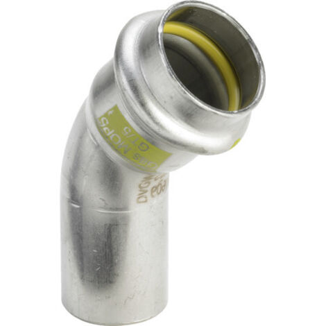 Viega Bogen 45 Grad SC Sanpress Inox G 0226.1 für Gas in 42mm Edelstahl