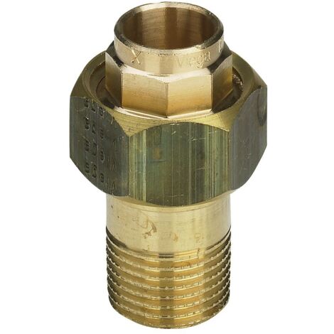 Viega Rohrverschraubung 94341G konischdichtend in 15mm x R3/8 Rotguss