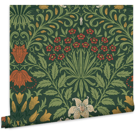 William Morris At Home Vliestapete Garden Grun 10mx52cm