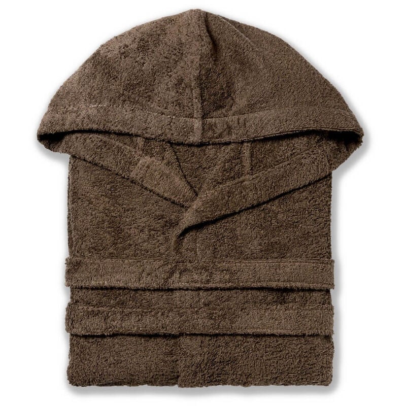 Unisex Brauner Kakao-Frottier-Bademantel Teddy Unisex Brauner Kakao-Frottier-Bademantel Teddy
