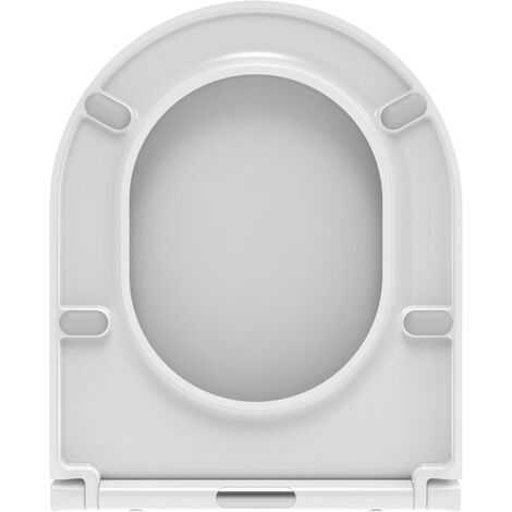 Wc-Sitz Mit Soft-Close-Funktion, D-Form, Weiss
