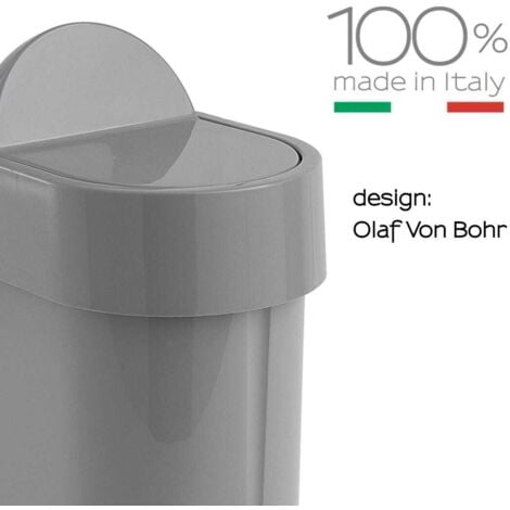 Mülleimer (4,8L) In Grau Und Aus Propylux Iris