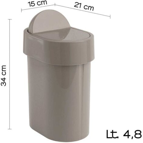 4,8-L-Abfalleimer Aus Propylux In Taubengrau Iris