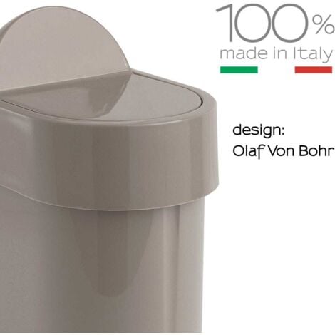 4,8-L-Abfalleimer Aus Propylux In Taubengrau Iris