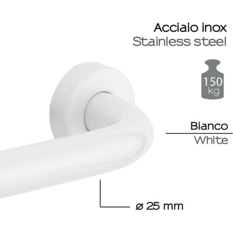 Mango Fijo Blanco 20 Cm Acero Inoxidable