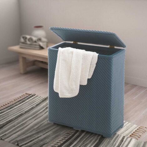 Cesto De La Ropa Azul De Resina Termoplástica Robinia