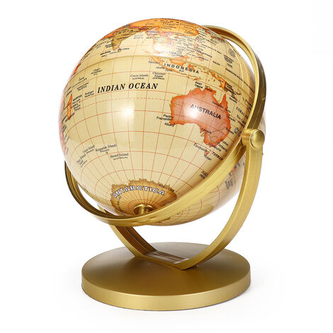 360° Rotating World Globe Earth Map Geography Education Decor