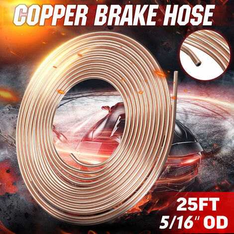 1PC Universal Car 5/16 & quot OD 25ft Roll Copper Brake Fuel ...