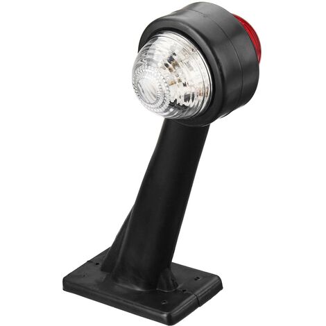 1/2x 10LED 10- 30V Red&White Auto Car Side Marker Indicator Light For ...