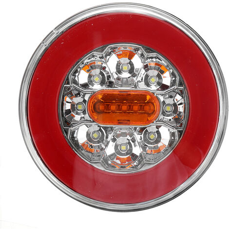 24V LED Hamburger Rear Tail Lights For Truck Lorry Van Caravan Bus Camper