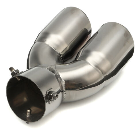 76mm 3 & laquo& raquoUniversal Car Twin Double Exhaust Rear Exhaust ...
