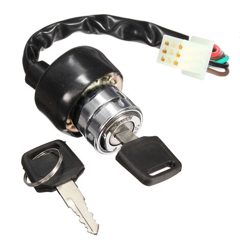 Universal Motorcycle ATV Off-Road Vehicles 6 Wire Ignition Switch with ...