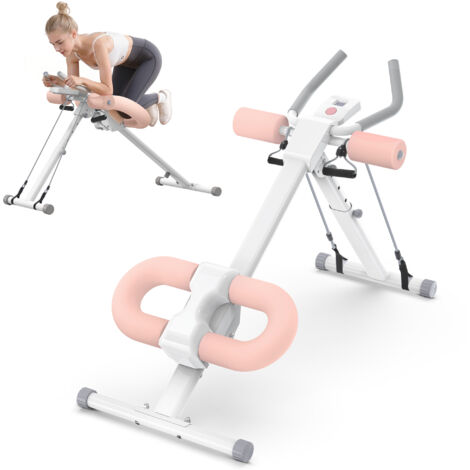 Adjustable Abdominal Trainer Machine, Foldable Core & Ab Workout ...