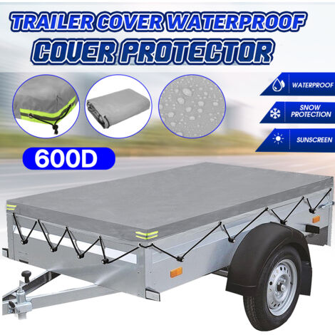 125x95x13cm Heavy Duty Trailer Cover Waterproof Dust Protector with ...