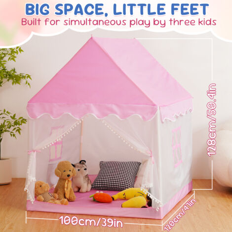 Princess Castle Tent with Lights, Hexagon Playhouse Large Princess Tent ...