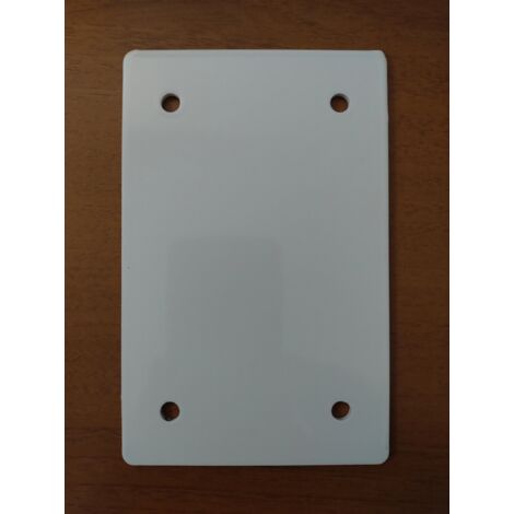 Placca cieca spessorata per cassetta argano Bianco