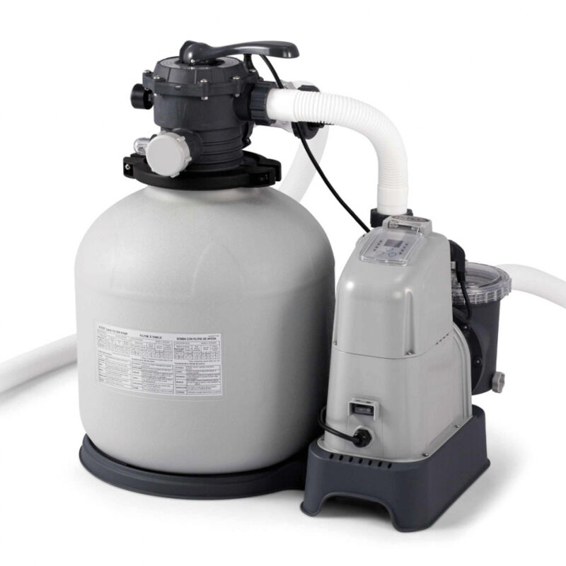Filtre à sable 8m3/h et stérilisateur - Intex - Entretien piscine ...