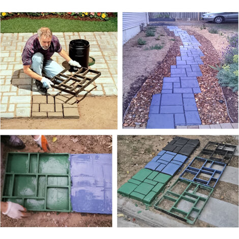 Hengda Moule de pavé Moules à paver Moule en béton DIY en plastiqu ...