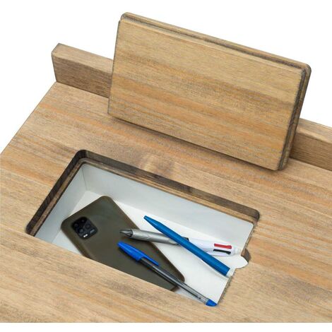 Table de bureau avec compartiment caché Eco-line en style industriel ...