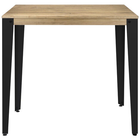 Table Mange debout Lunds 60X120x110cm Noir-Vieilli. Box Furniture