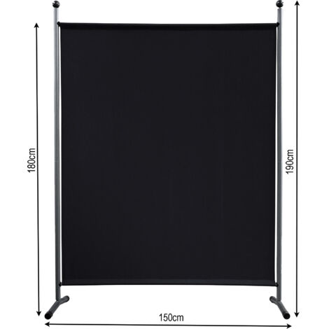 2 Stück Paravent 150 x 190 cm Stoff Raumteiler Groß Stellwand Trennwand ...