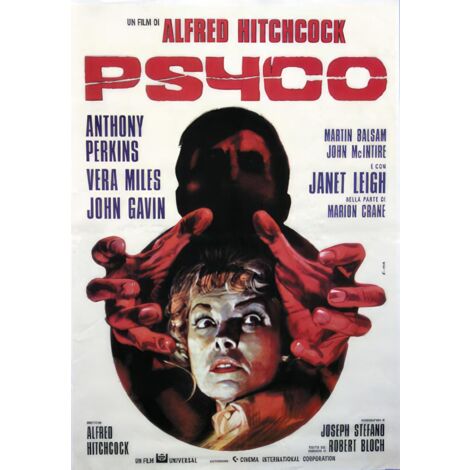 Psycho Poster italienisches Motiv (Anthony Perkins, Janet Leigh)